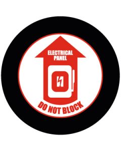"Electrical Panel Do Not Block" Warning Symbol | Gobo Projector Safety ...