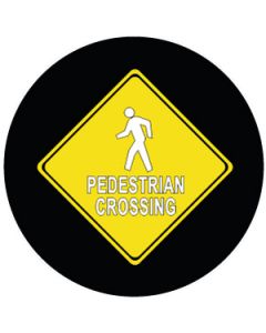 "Pedestrian Crossing" Hazard Sign | Gobo Projector Safety Sign ...