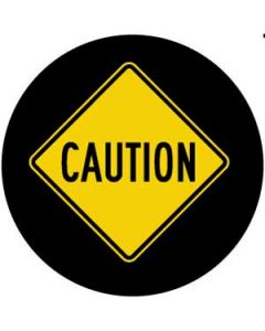 "Caution" Hazard Sign | Gobo Projector Safety Sign | WSS Europe Ltd