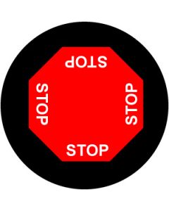 4 Way Stop Sign | Gobo Projector Safety Sign | Warehouse Safety ...