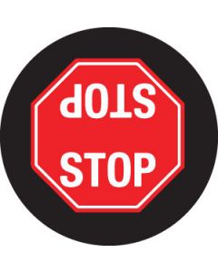 2 way "Stop" Sign | Gobo Projector Safety Sign | WSS Europe Ltd