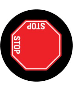 2 Direction "Stop" Sign | Gobo Projector Safety Sign | Warehouse Safety ...