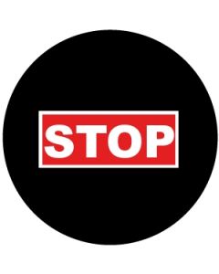 "Stop" Warning Symbol | Gobo Projector Safety Sign | Warehouse Safety ...