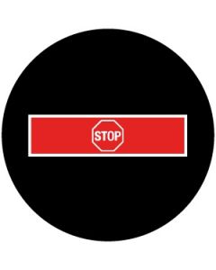 "Stop" Warning Symbol | Gobo Projector Safety Sign | Warehouse Safety ...