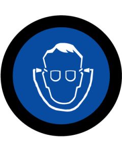 Ear & Eye Protection Symbol | Gobo Projector Safety Sign | Warehouse ...