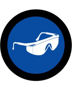 Safety Glasses Symbol | Gobo Projector Safety Sign | Warehouse Safety ...