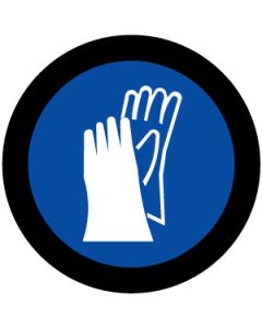 Safety Gloves Symbol | Gobo Projector Safety Sign | Warehouse Safety ...