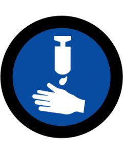 Use Hand Gel Symbol | Gobo Projector Safety Sign | Warehouse Safety ...