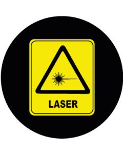 Laser Symbol Sign | Gobo Projector Safety Sign | Warehouse Safety ...