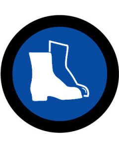 Safety Boots Symbol | Gobo Projector Safety Sign | WSS Europe Ltd