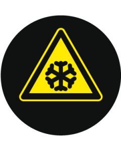 Cold Temperature Hazard Symbol | Gobo Projector Safety Sign | Warehouse ...
